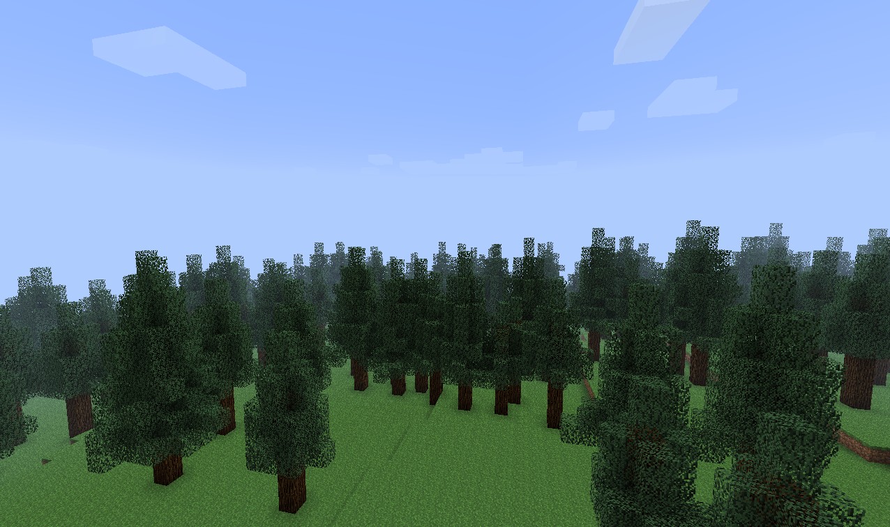 Mountains and Surrounding Forest Minecraft Map