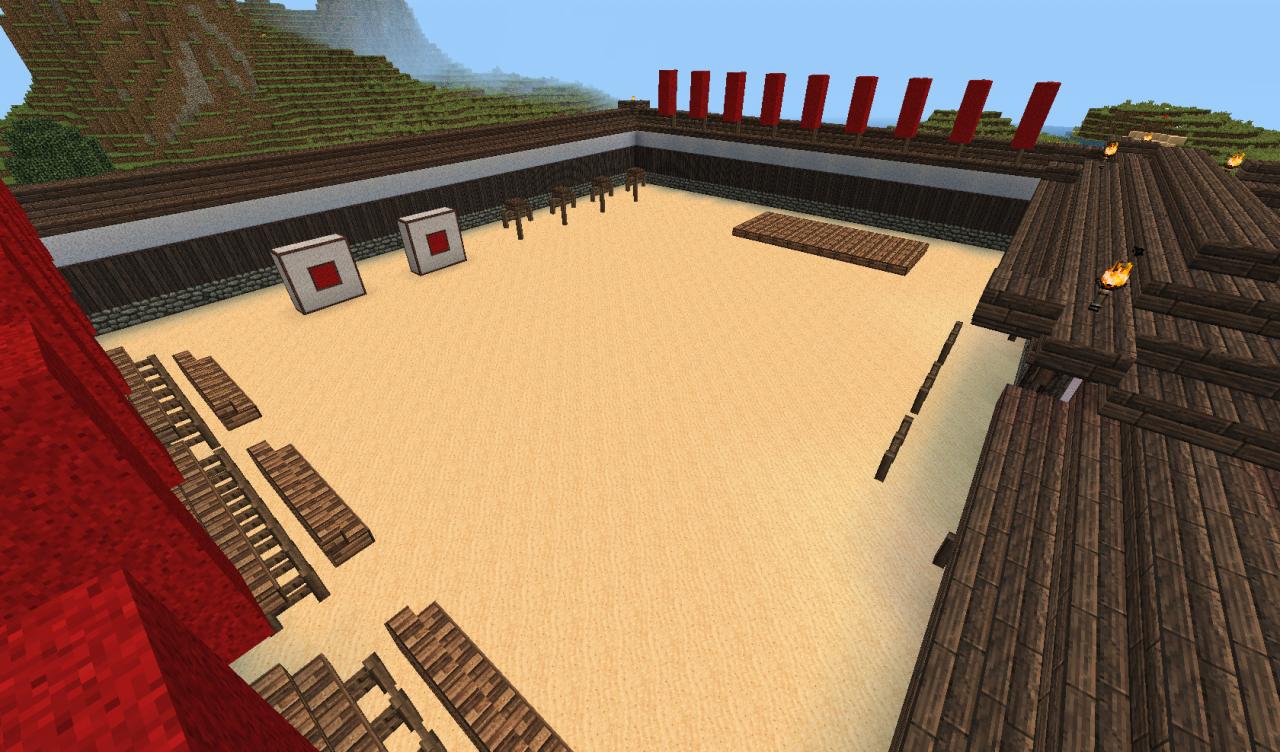 Asian Open Air Arena Minecraft Map