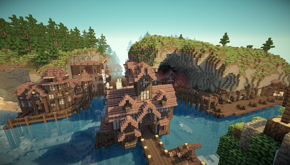 Coastal town - Asera Build-team Minecraft Map