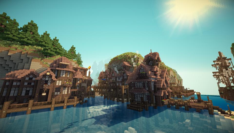 Coastal town - Asera Build-team Minecraft Map