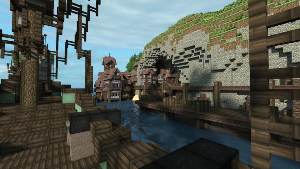 Coastal town - Asera Build-team Minecraft Map