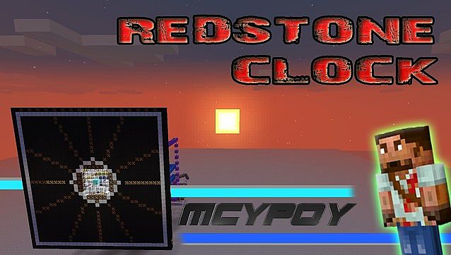 Minecraft Redstone Clock by MCyPoy Minecraft Project