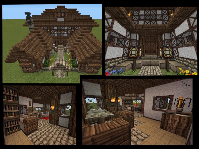 Cute little Medieval House Minecraft Map