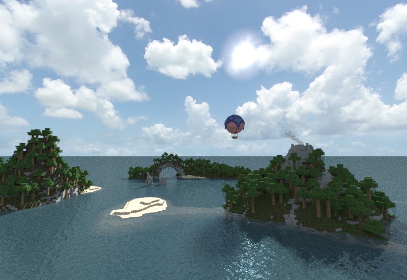 Tropical Islands - Custom terraforming Minecraft Map