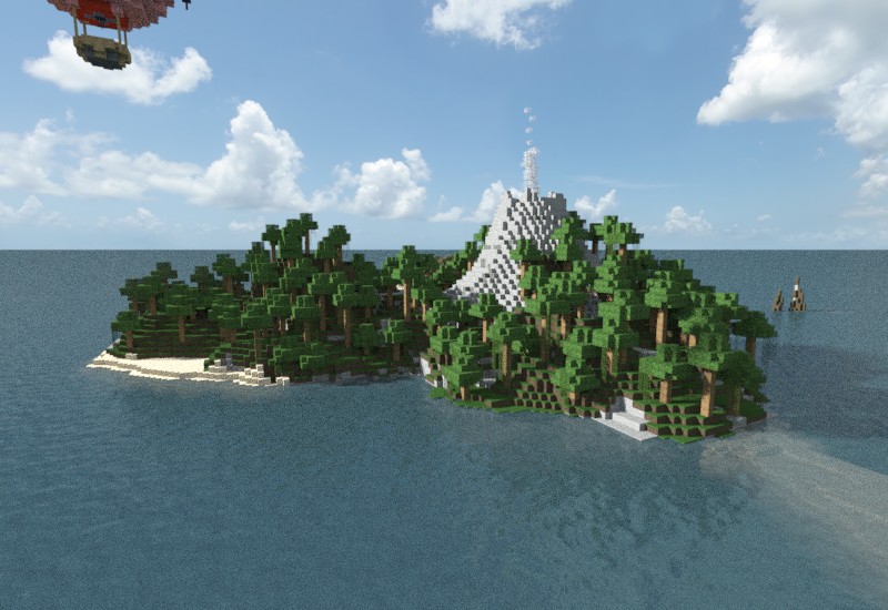 Tropical Islands - Custom terraforming Minecraft Map