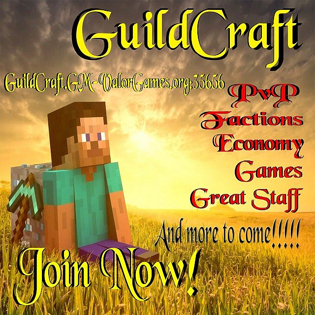 GuildCraft Pvp-Factions-economy-games- and more to come!!!! Minecraft Server
