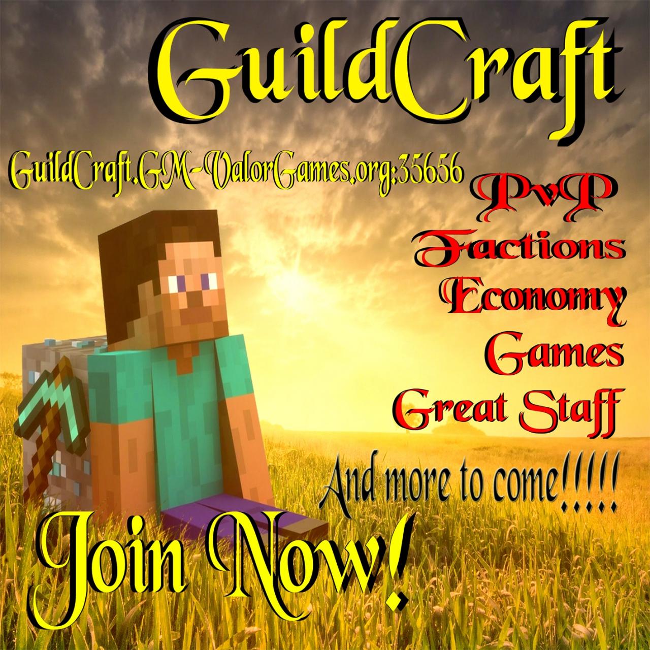 GuildCraft Pvp-Factions-economy-games- and more to come!!!! Minecraft Server