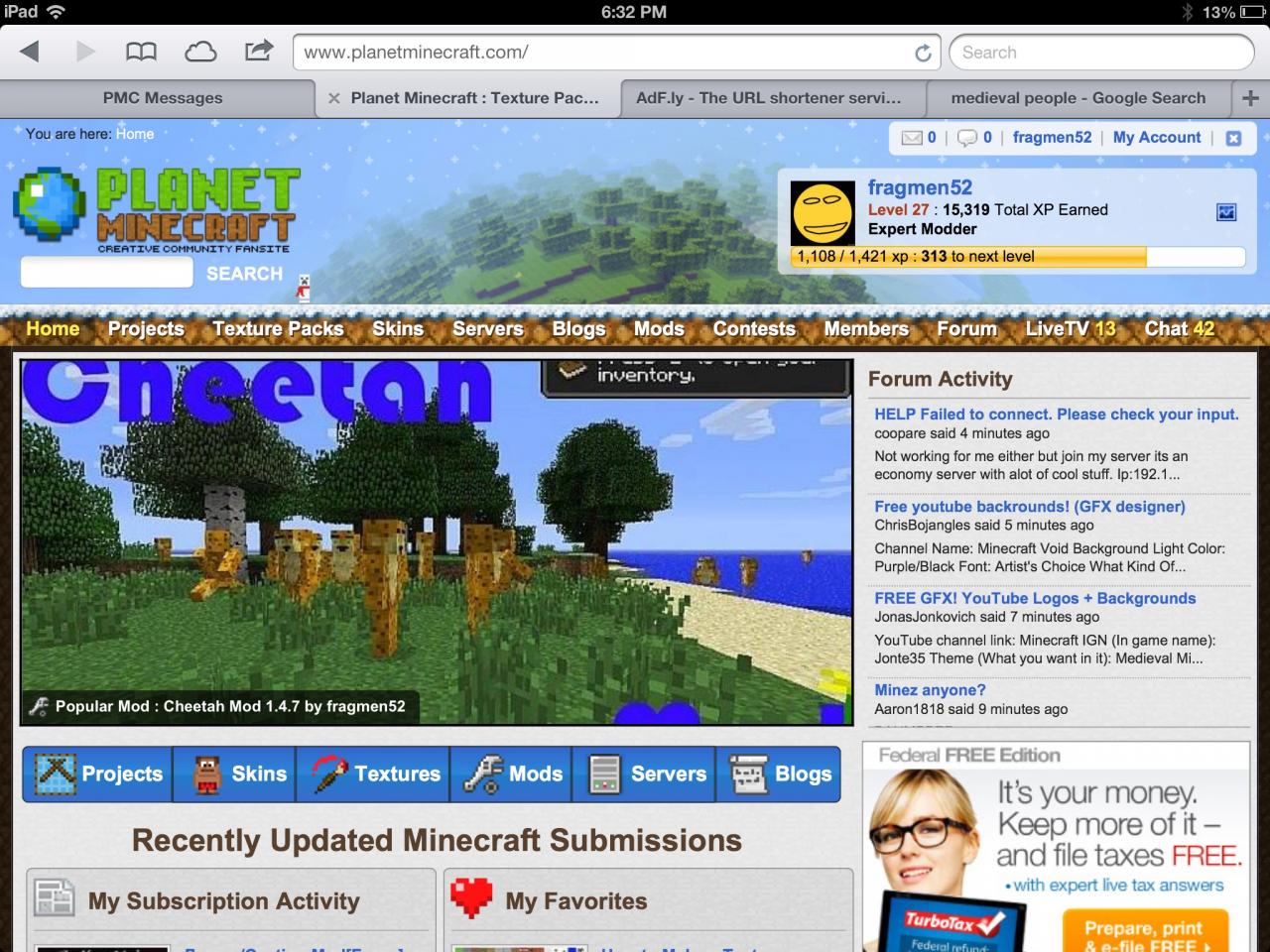 Cheetah Mod 1.4.7 Minecraft Mod