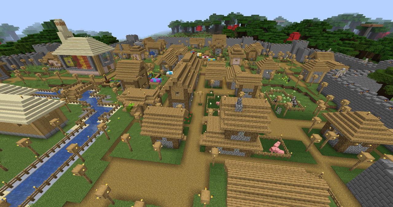 A Plains Town (Village Improvement) Minecraft Map