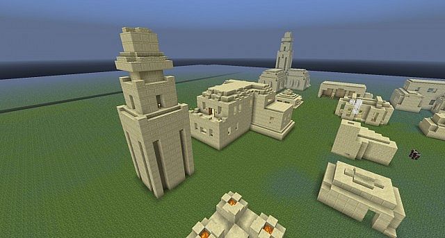 MaceMadunusus - Desert Arena Building Schematics Minecraft Map