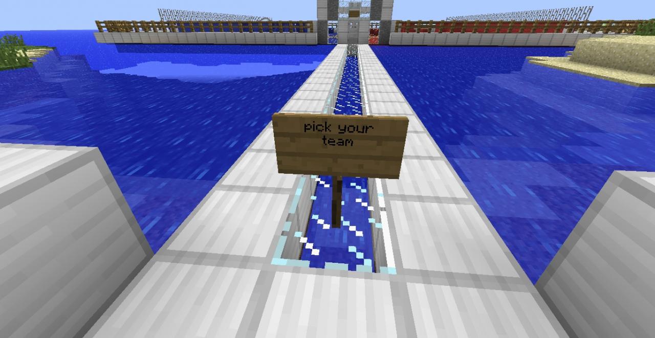 blue vs red paintball/pvp arena Minecraft Map