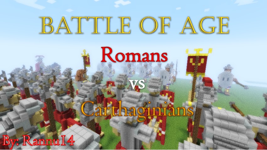 BATTLE OF AGE: Romans Vs Carthaginians Minecraft Map