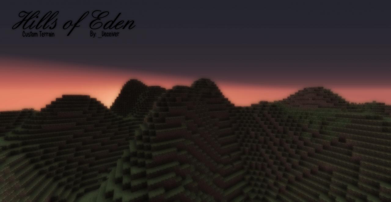 Hills Of Eden - Custom Terrain Minecraft Map