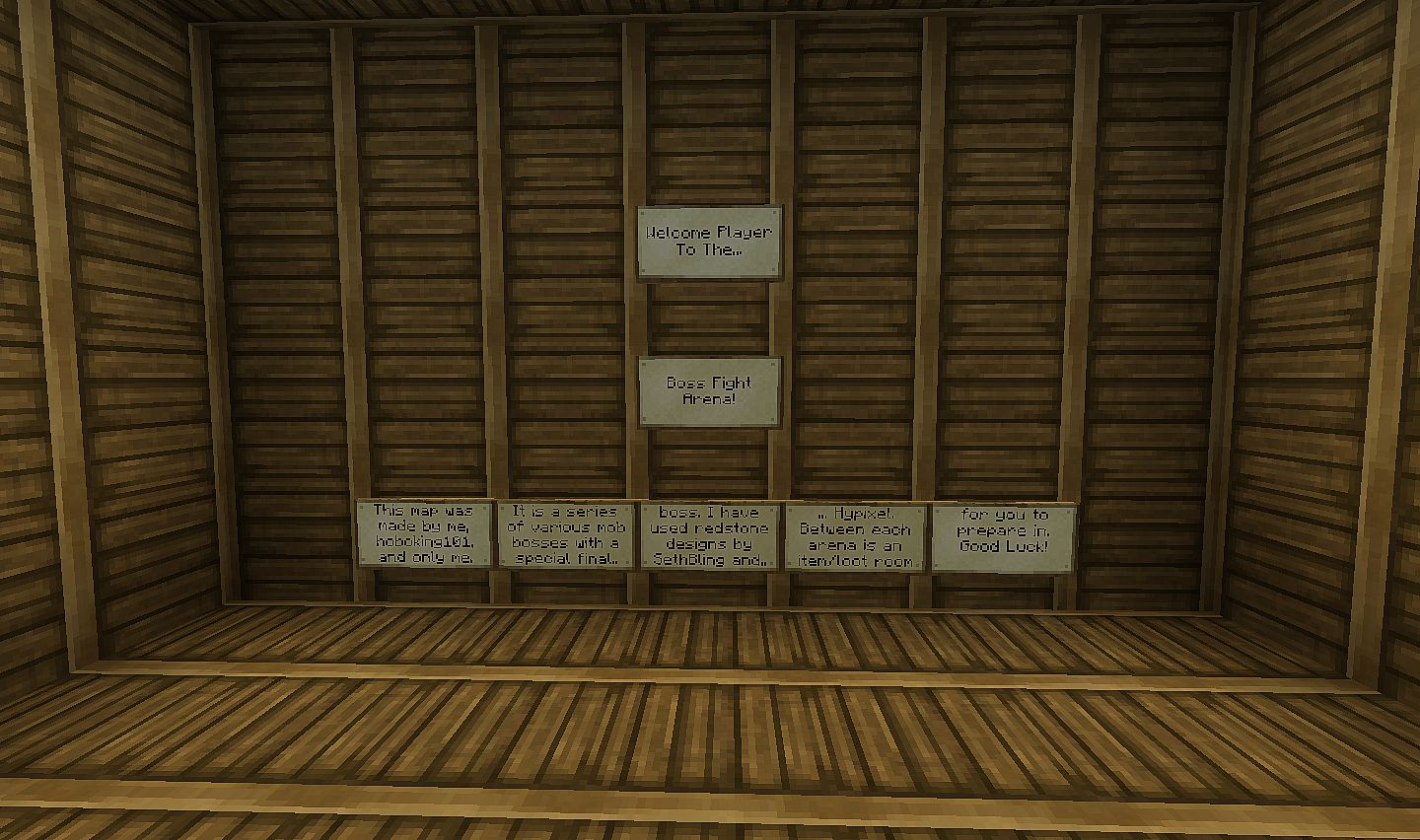 Boss Battle Arena Minecraft Map