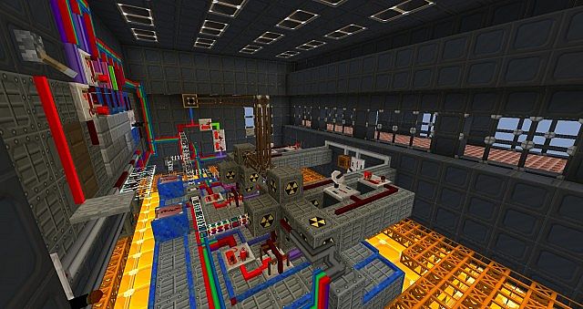 Epic Nuclear Power Plant with tekkit Minecraft Map