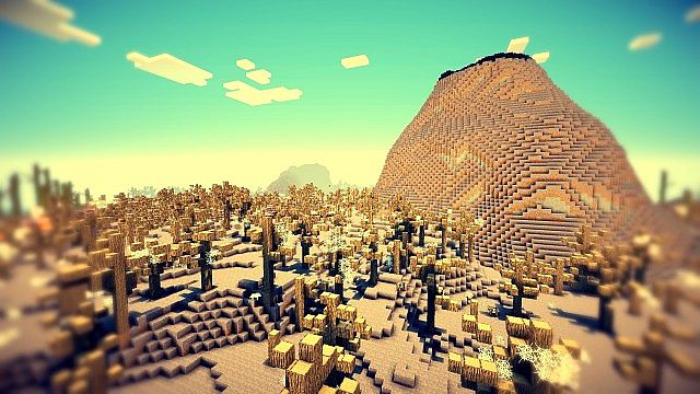 Arid Land - Custom Terrain Minecraft Map