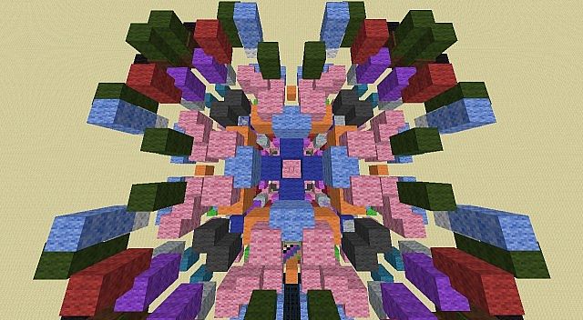 Kaleidoscope In Minecraft (Moving Wool) Minecraft Map