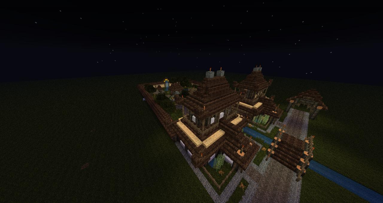 Japanese Sushi Pagoda Restaurant Minecraft Map