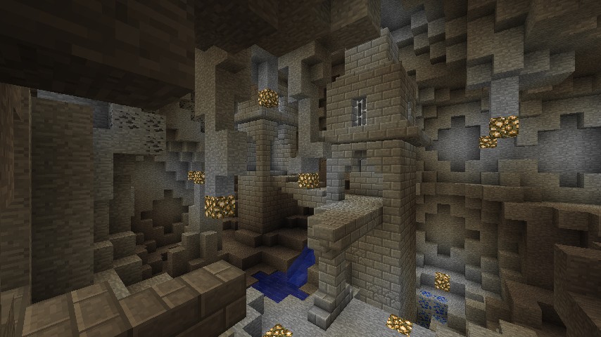 Minecraft Parkour Simple Objective: Temple in a Cave Pre Minecraft Map