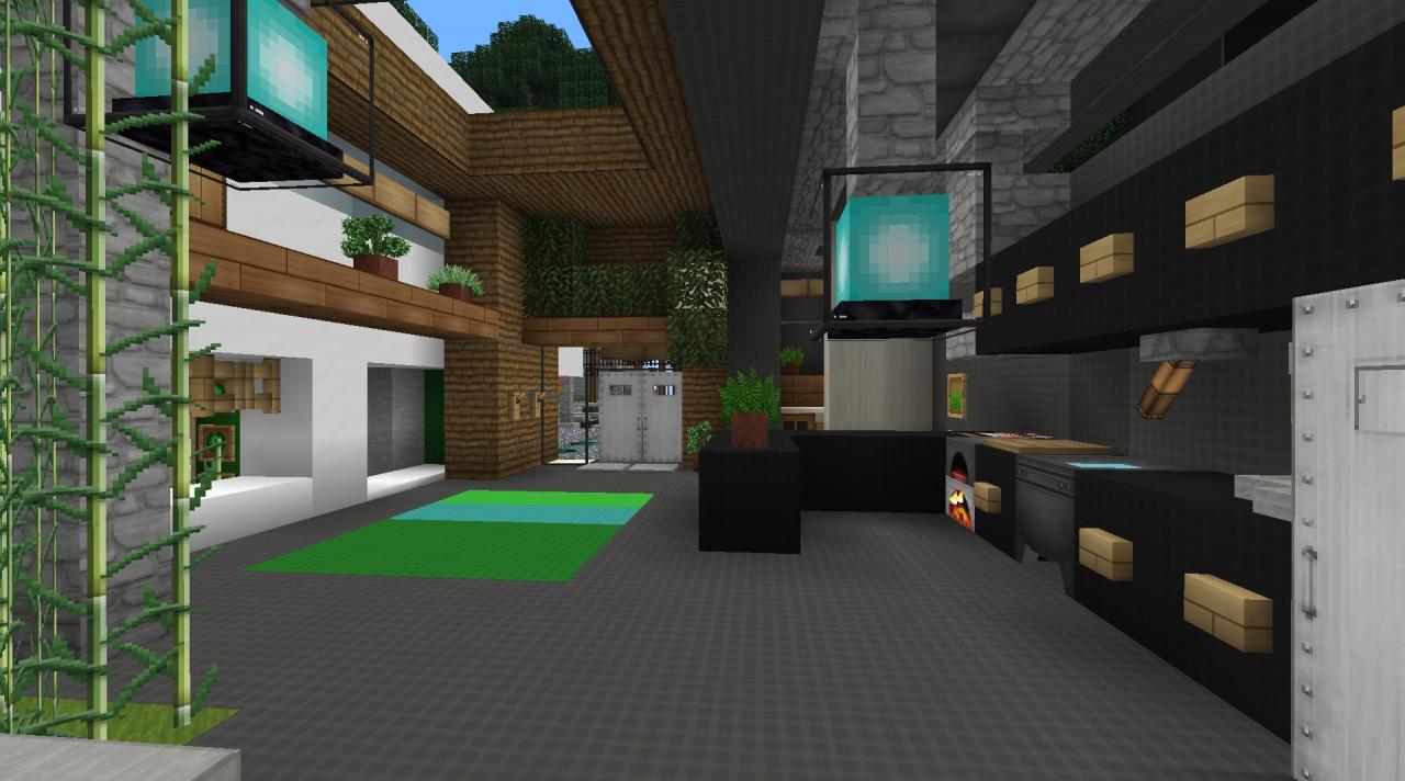 [Modern] Bamboo - Japanese Home (Collab with TheEvilEnderman) Minecraft Map