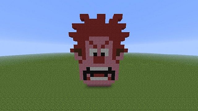 Wreck-It Ralph Pixel Art Minecraft Map