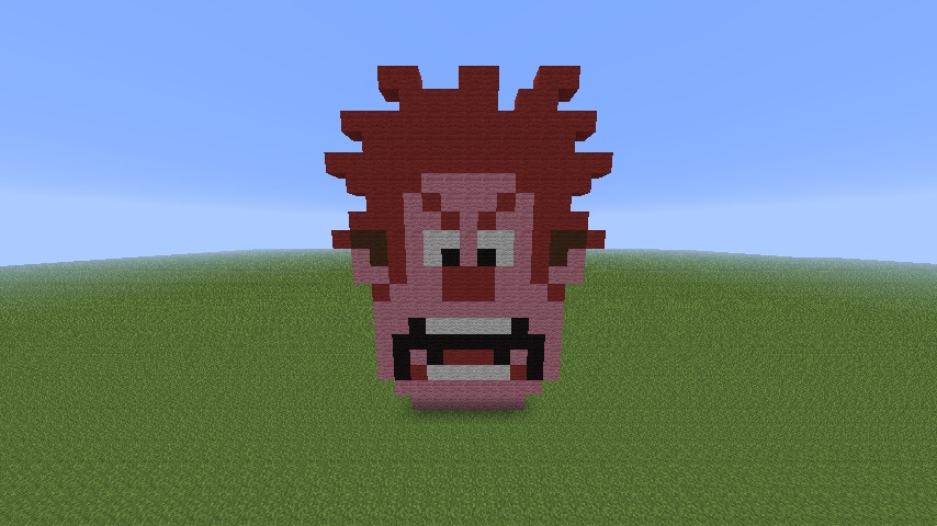 Wreck-It Ralph Pixel Art Minecraft Map