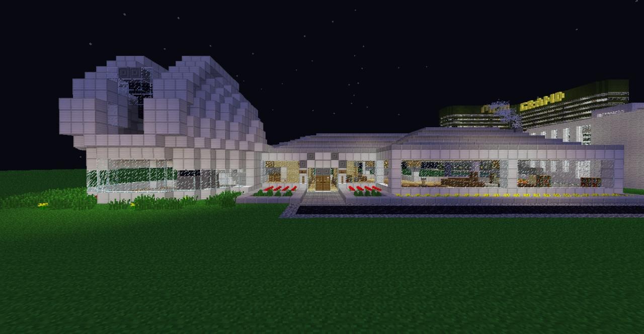 Modern Observatory House Minecraft Map