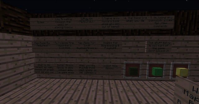 Green Wool Challenge Minecraft Map