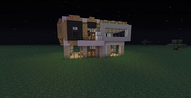 Small sized Modern House Minecraft Map