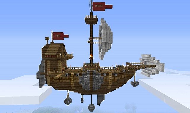 'Skyship Battle' skyship Minecraft Map