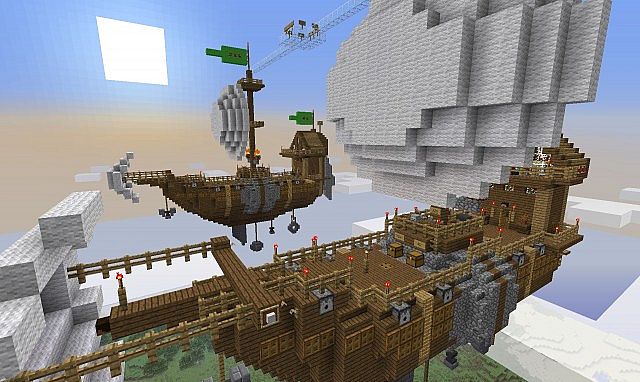 'Skyship Battle' skyship Minecraft Map