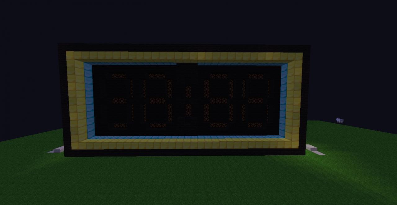My 24 Hour Redstone Digital Lamp Clock v2.0 Minecraft Map