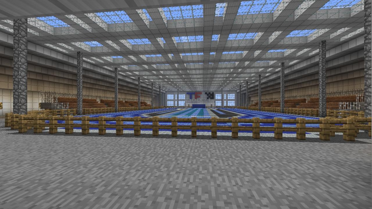 Indoor Track & Field Stadium Minecraft Map