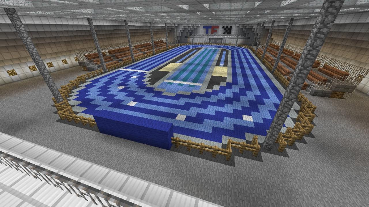 Indoor Track & Field Stadium Minecraft Map