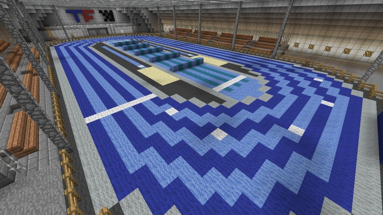 Indoor Track & Field Stadium Minecraft Map