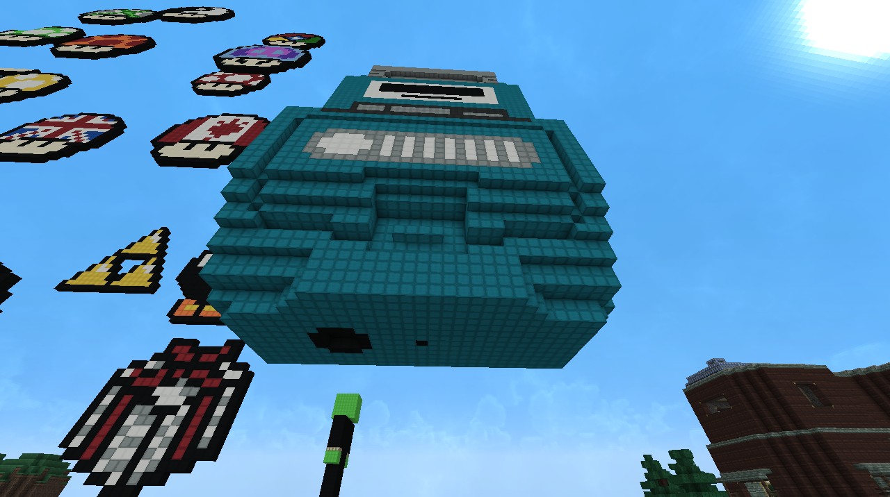 Nintendo© Game boy Colour 3D Model Minecraft Map