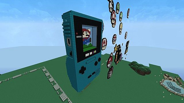 Nintendo© Game boy Colour 3D Model Minecraft Map