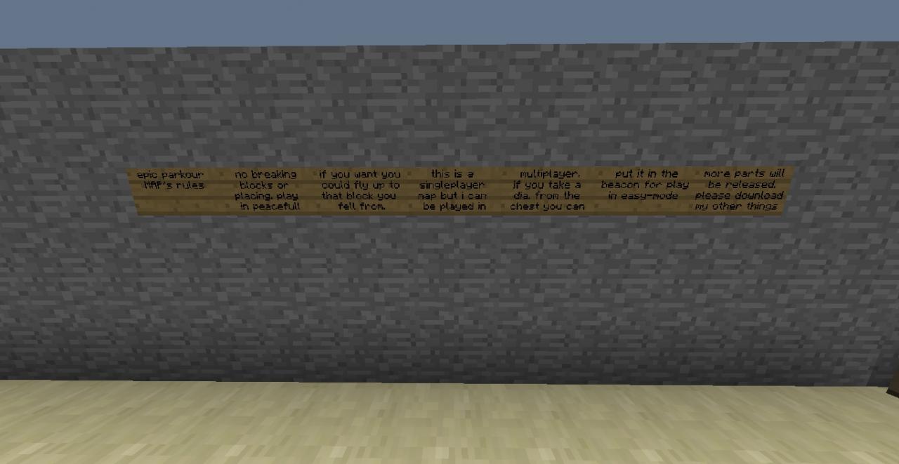 Parkour-map #1 by: DK_GRIEFERS Minecraft Map