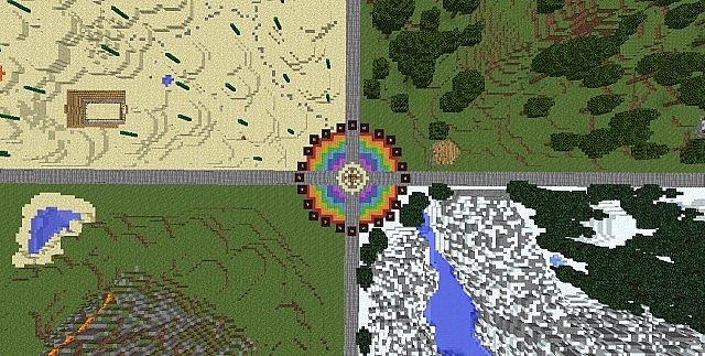 Survival Games Arena - Multi Biomes Minecraft Map
