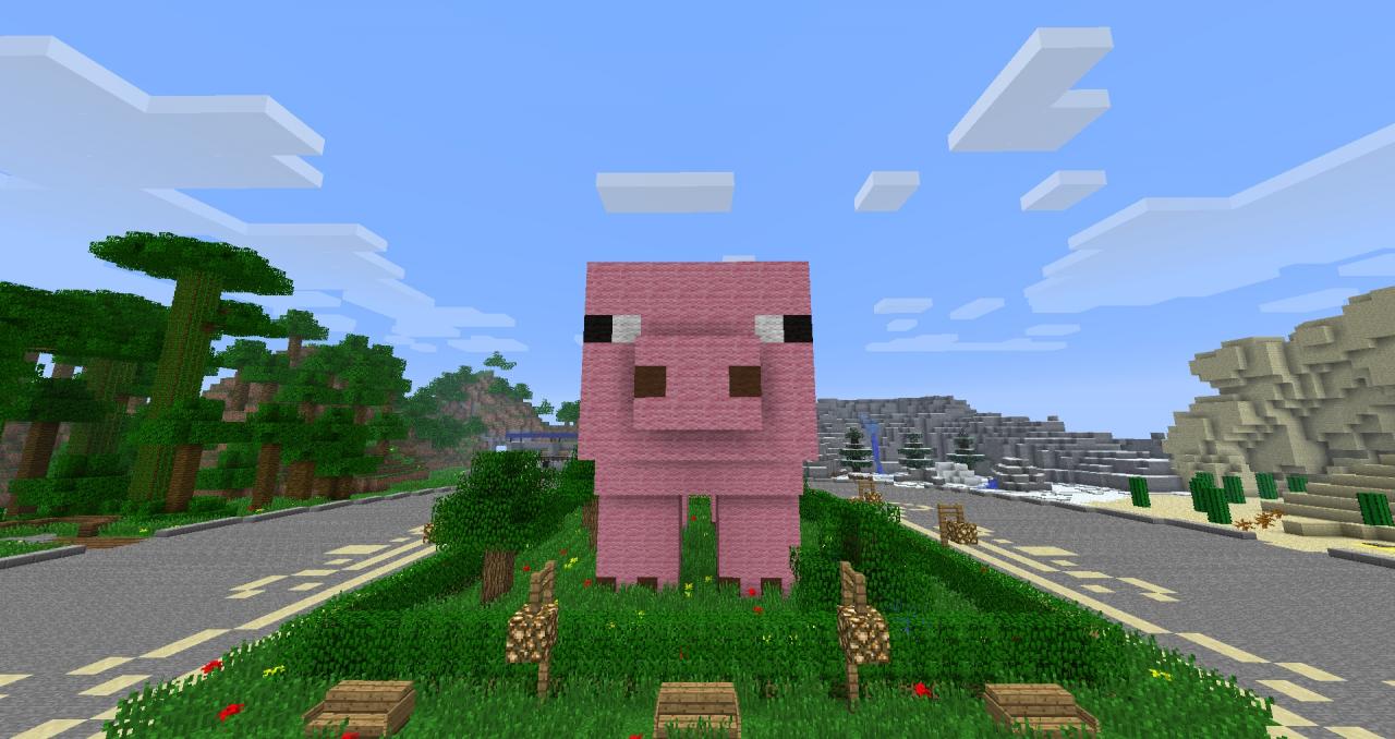 Piggy Kart! (Minecraft Racing Map) Minecraft Map