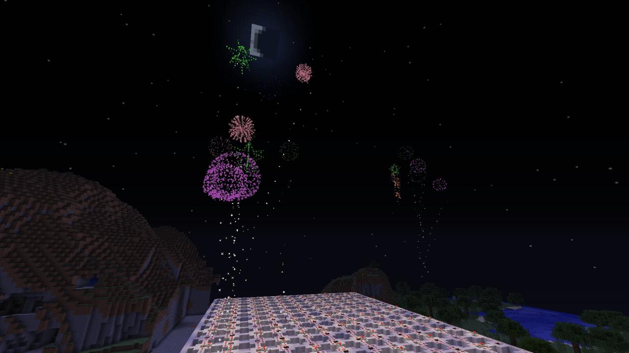 Huge Fireworks Display (First Project) Minecraft Map