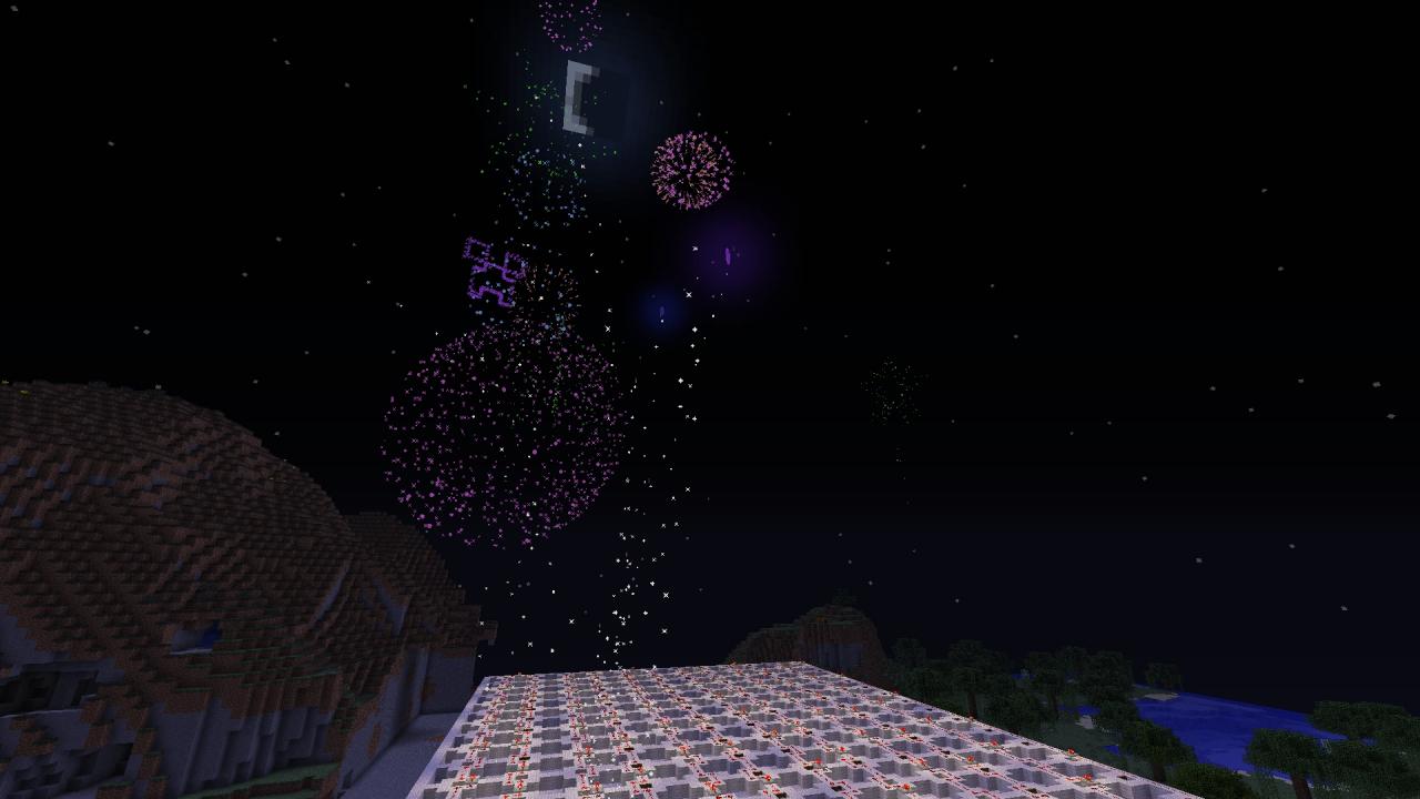 Huge Fireworks Display (First Project) Minecraft Map
