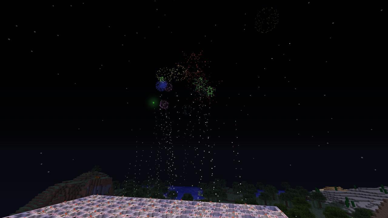 Huge Fireworks Display (First Project) Minecraft Map