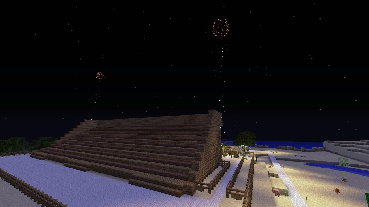 Huge Fireworks Display (First Project) Minecraft Map