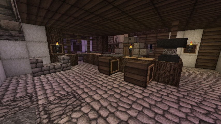 - La Tanière du Solitaire - Little Medieval Inn Minecraft Map