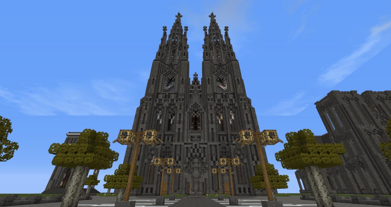 Cathedral Cologne Dome/ Kölner Dom scale 1:1 Minecraft Map