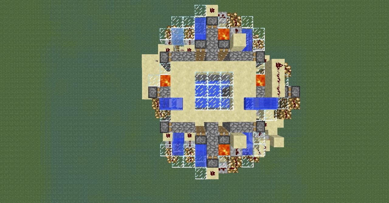 Fully automatic and really compact wither cobblestone farm Minecraft Map