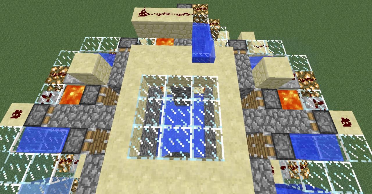 Fully automatic and really compact wither cobblestone farm Minecraft Map