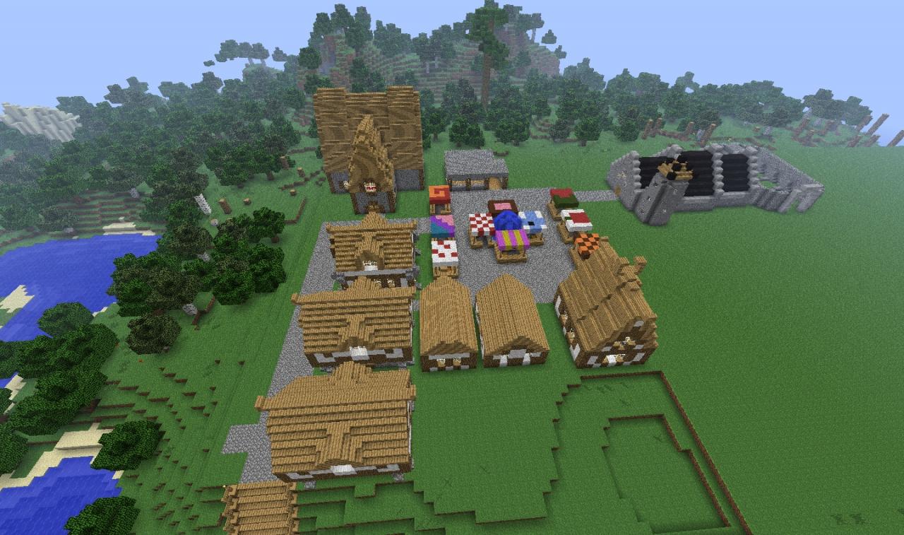 Medieval village Minecraft Map
