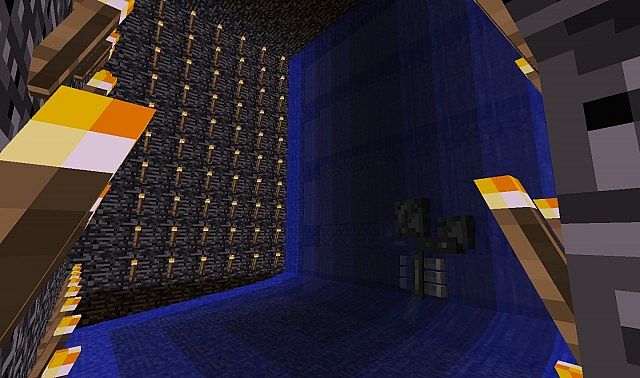 wither cage with cobble farm Minecraft Project